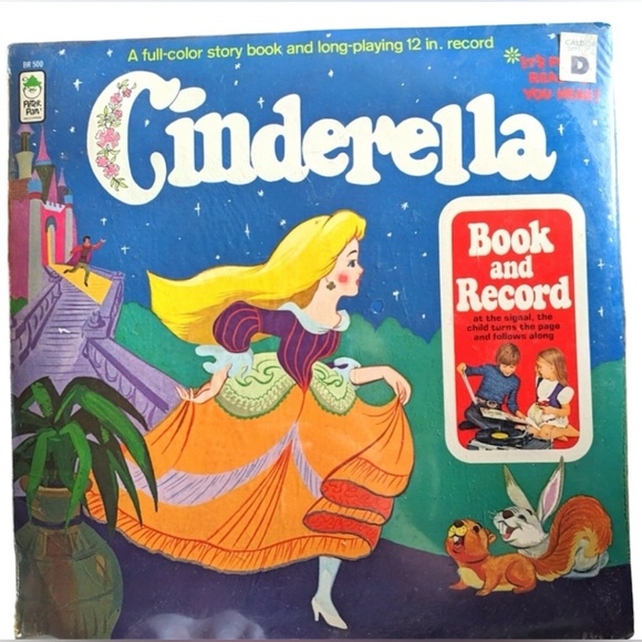Disney | Media | Vintage 971 Walt Disneys Cinderella Read Along Book And Record | Poshmark